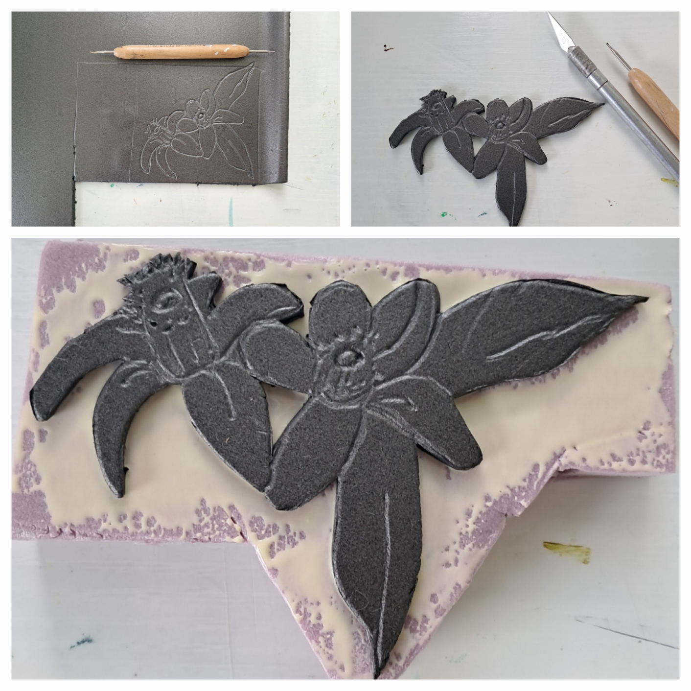 Following the Thread: Drawing a memory + foam stamp process - Shiny Designs